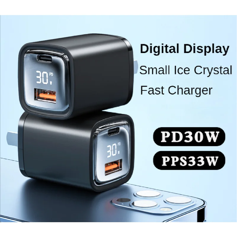 PD-33W-20W-Power-Adapter-With-Display-USB-Type-C-Charger-for-iPhone-12 ...