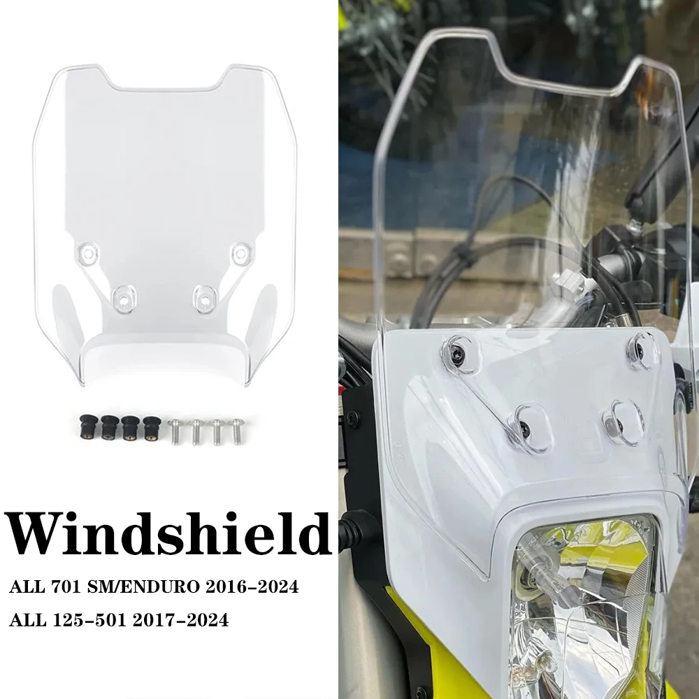 Motorcycle Windshield Windscreen Wind Deflector For Husavarna 701 SM ...