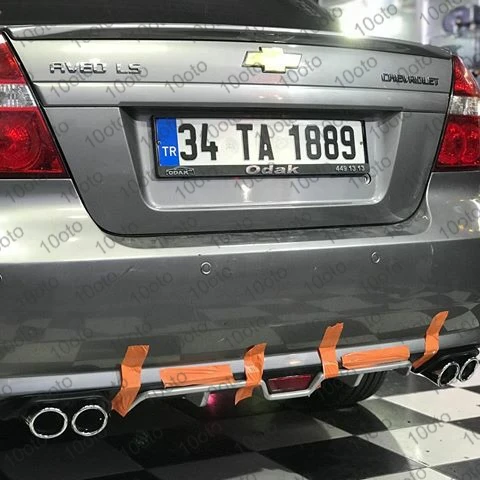 Car Rear Bumper Six Spoiler Diffuser Chevrolet Aveo Universal Rear ...
