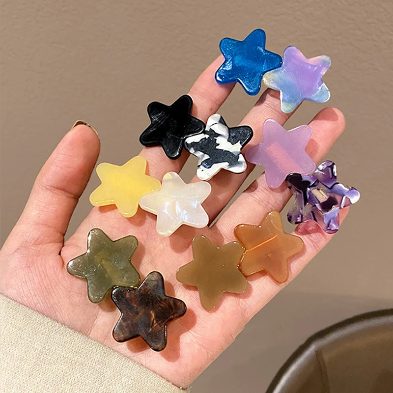 2Pc-Retro-Star-Hair-Claw-Clips-Headwear-Women-Girls-Headband-Hairpin ...