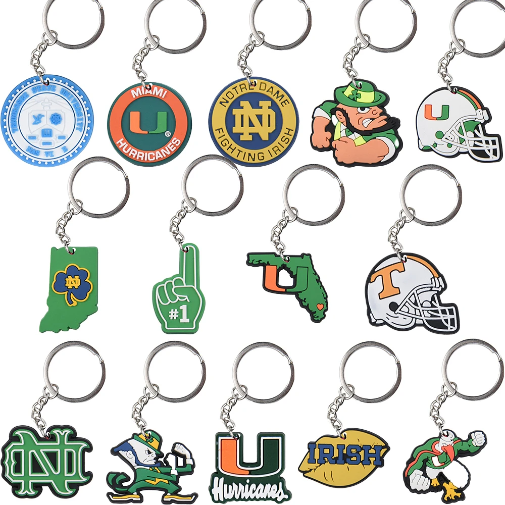 1pcs-PVC-Football-Green-Keychains-Boys-Girls-Orange-Keyrings-Kids-Gun ...