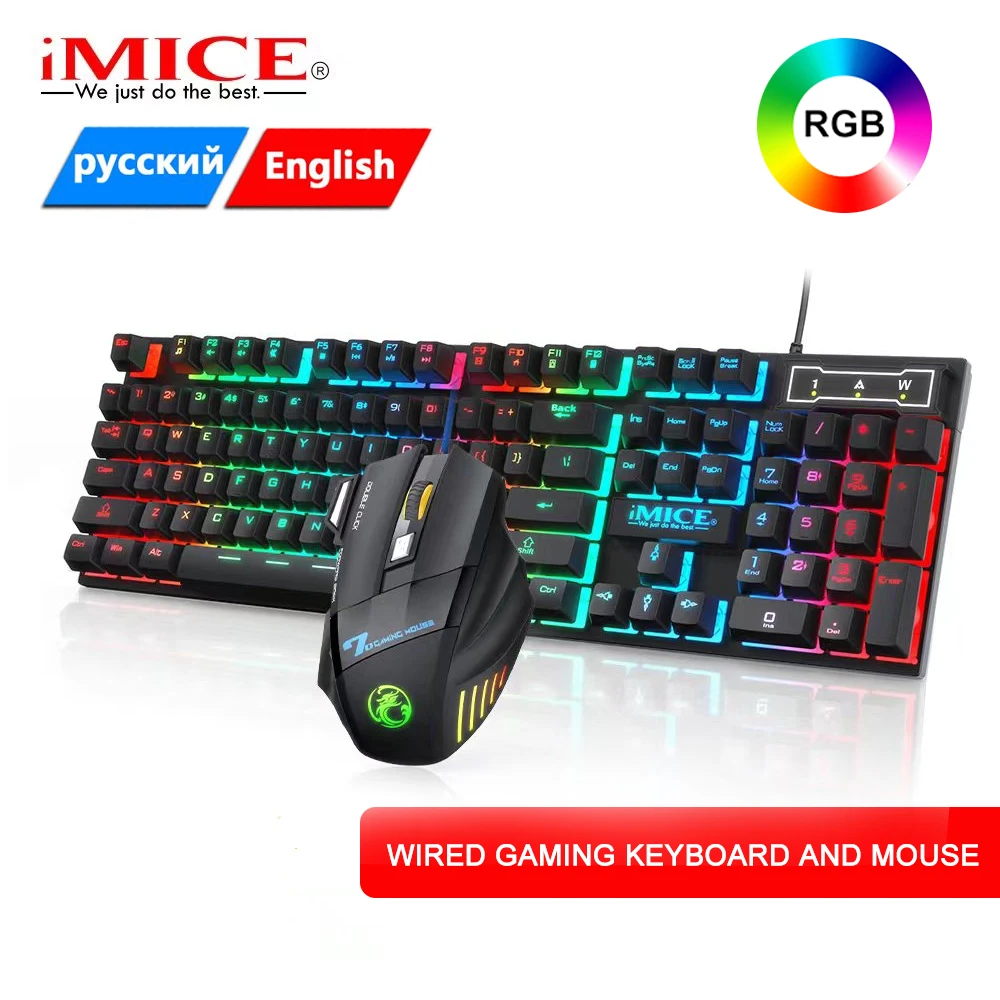 RGB-Gaming-keyboard-Gamer-keyboard-and-Mouse-Set-With-Backlight-USB-104 ...