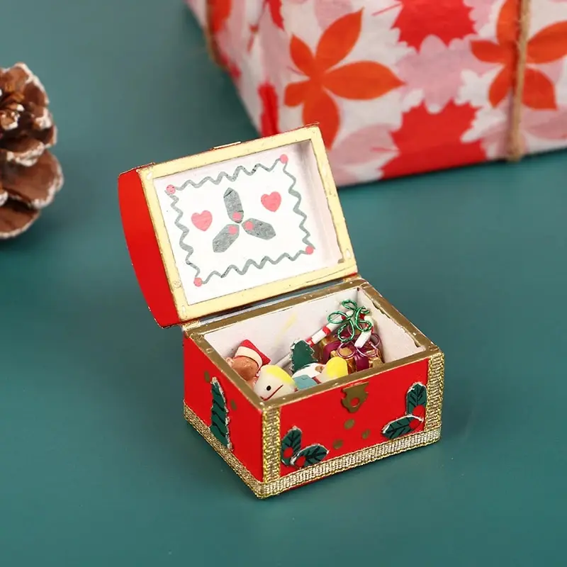 1-12-Dollhouse-Miniature-Toy-Chest-Christmas-Box-Decor-Bear-Walking ...