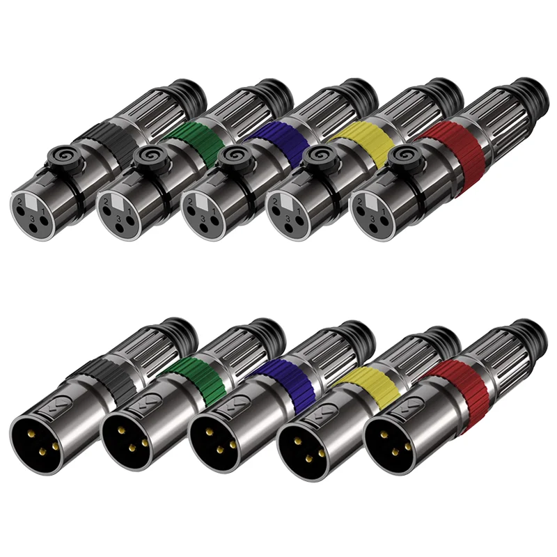 Cables de Audio para micrófono, conectores de Metal XLR Chapado en ...