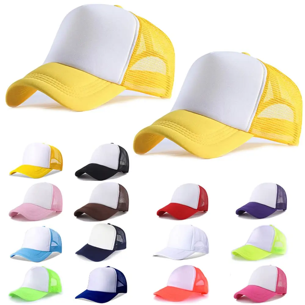 1Pcs-Sublimation-Blank-Polyester-Mesh-Cap-Mesh-Trucker-Summer-Mesh-Cap ...