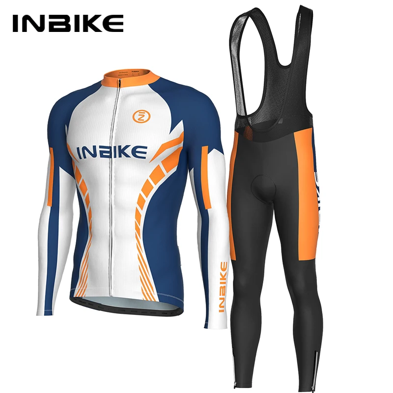 INBIKE Men's Quick-Dry Cycling Jersey Set Road Bike Bicycle Shirt Long ...