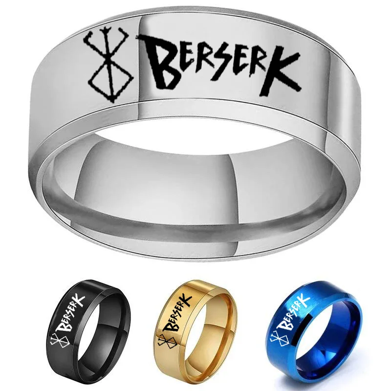 Bxzyrt-8mm-4-Colors-Stainless-Steel-Anime-Peripheral-Berserk-Ring ...