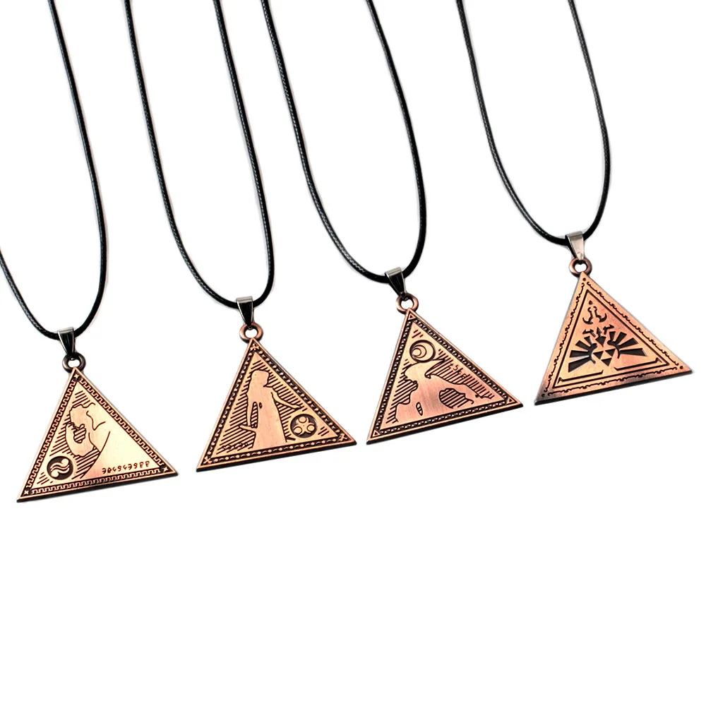 Vintage-Legend-LOZ-Triangle-Shape-Rune-Pendant-Necklace-for-Men-Retro ...