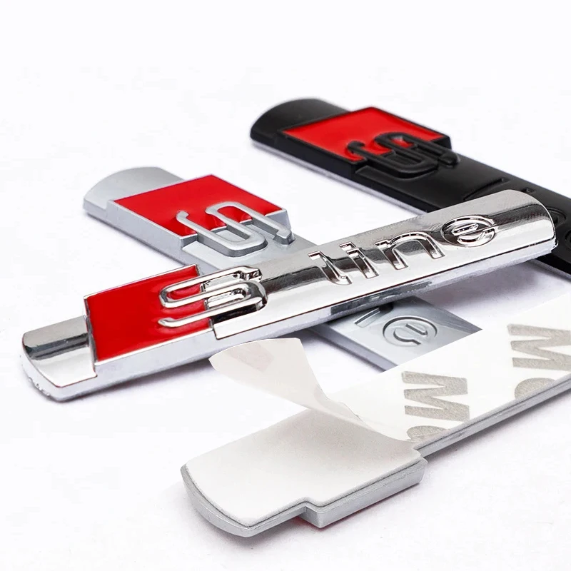 Metal-S-line-Emblem-Badge-Sticker-Auto-Body-Trunk-Decal-Accessories-For ...
