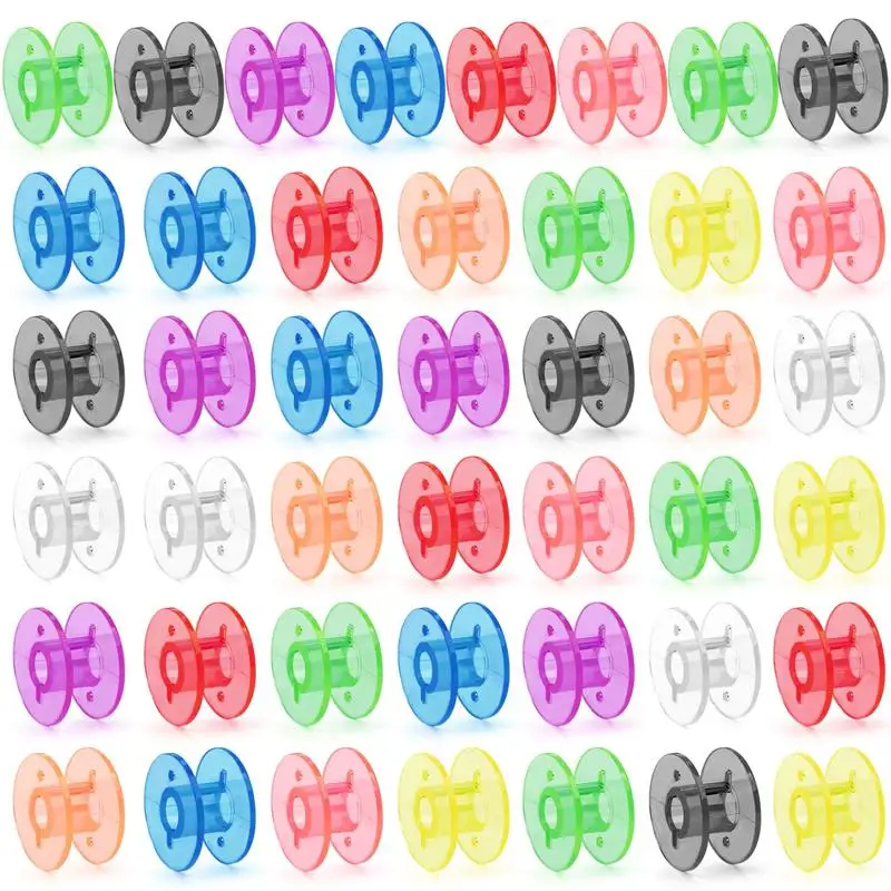 Bobines-de-machine-coudre-multicolores-transparentes-plastique-africain ...