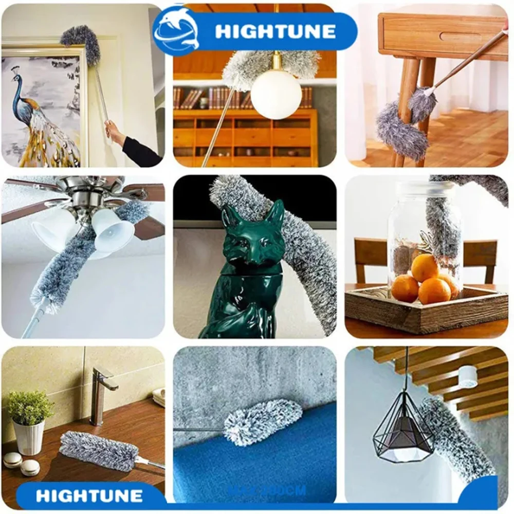 Brosse à main,Dépoussiéreur à pliage télescopique réglable,brosse à main extensible,nettoyeur de ...