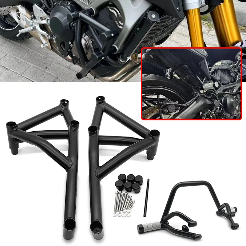 MT09 FZ09 Motorcycle Engine Cabin Guard Crash Protection Frame Falling ...