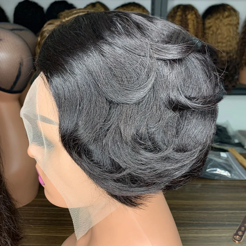 Pixie-Cut-Wig-HD-Lace-Front-Human-Hair-Wigs-for-Women-Straight-Short ...