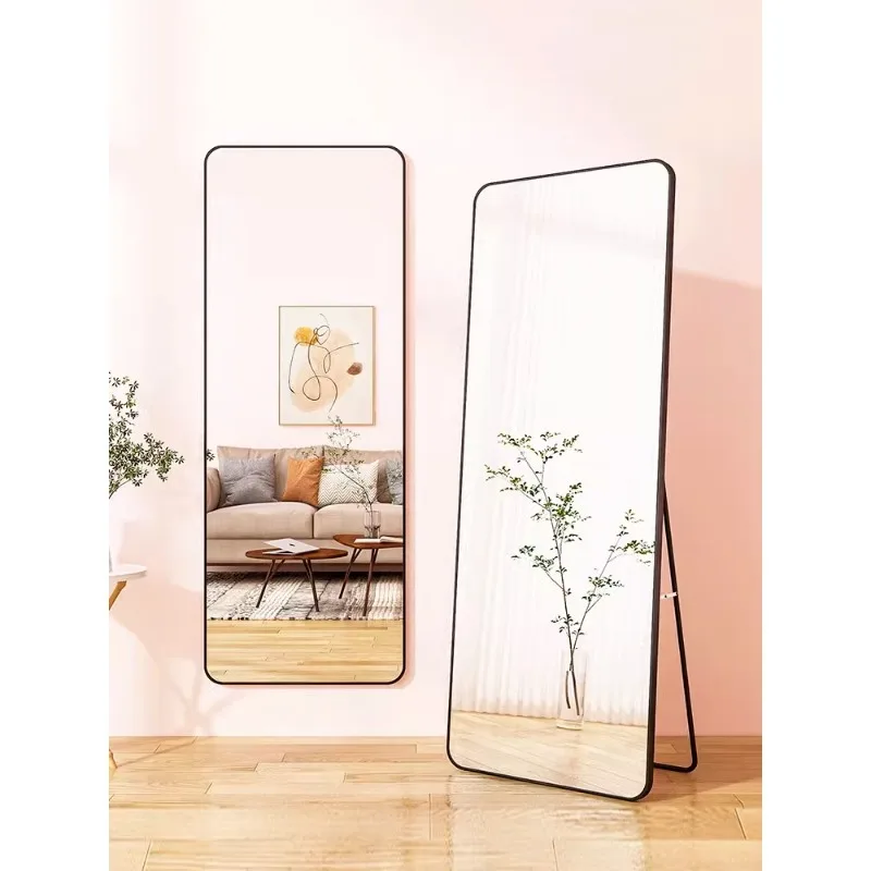 Full-Body Floor Mirror Home Girls' Bedroom Fitting Changing Mirror Wall ...