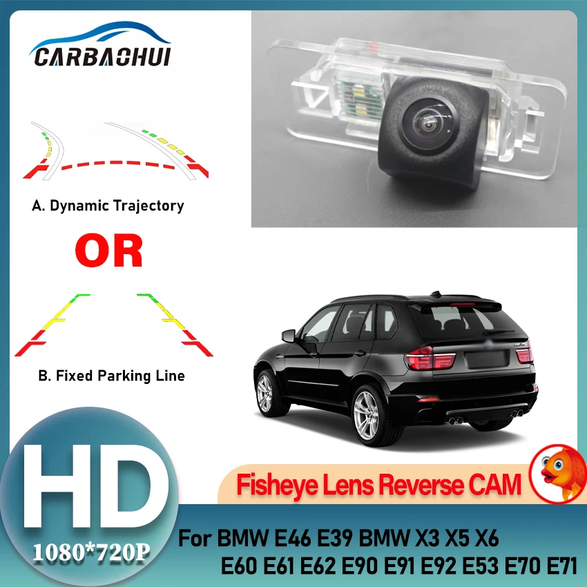 Cámara de visión trasera para BMW E46 E39 BMW X3 X5 X6 E60 E61 E62 E90 ...
