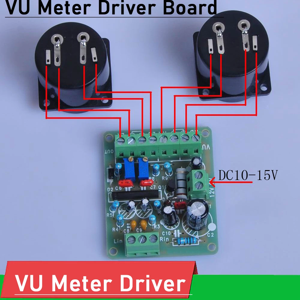 VU Meter Driver Board DB Audio Level Meter for TA7318P DENON dc 12V ...