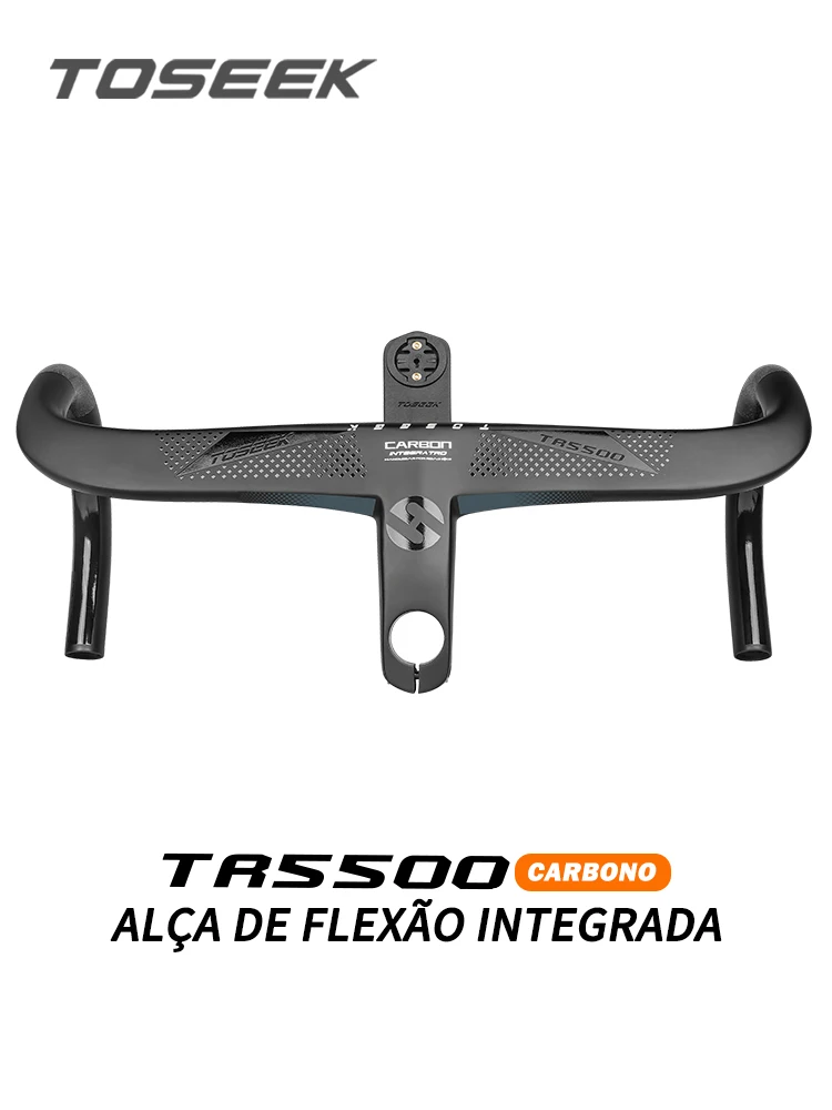 TOSEEK-T800Carbon-Guiador-Integrado-De-Bicicleta-De-Estrada-Suporte-De ...