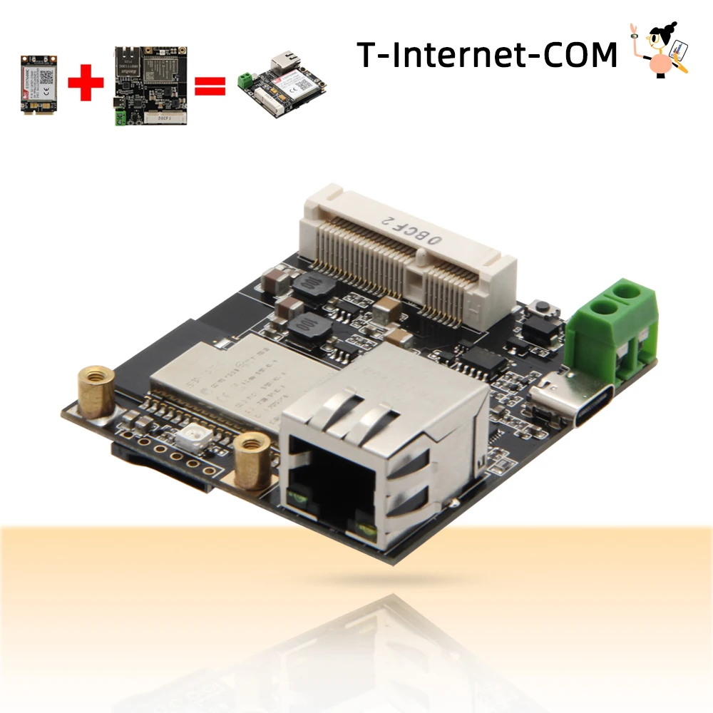 Lilygo® Ttgo T Internet Com Esp32 Ethernet For T Pcie Board Iot Module Wifi Bluetooth Programmer