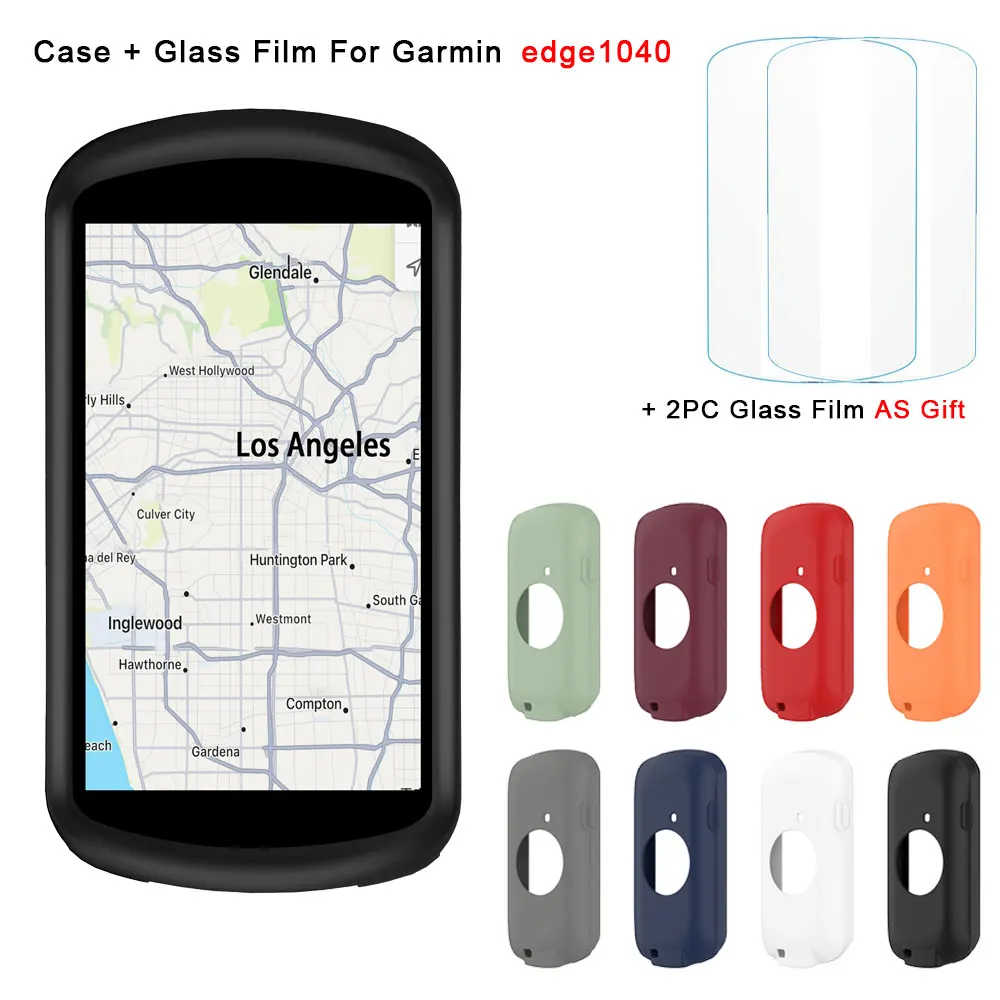 Tempered-Glass-Film-Silicone-Case-For-Garmin-Edge-1040-Bike-Bicycle ...