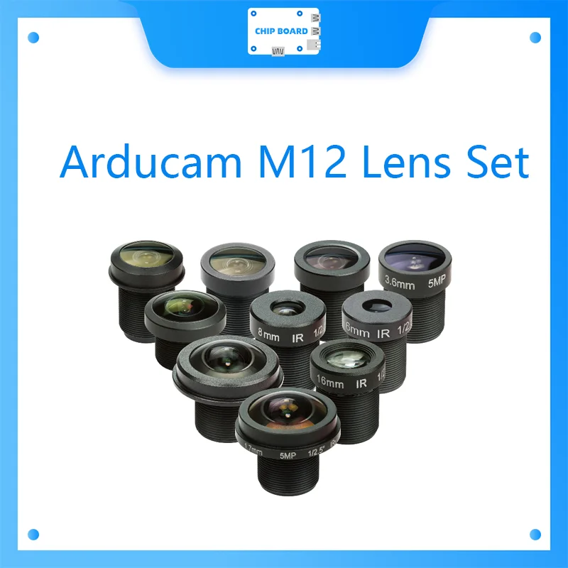 Arducam M12 Lens Set, Arducam Lens For Raspberry Pi Camera (1/4') And Arduino, Telephoto, Macro ...