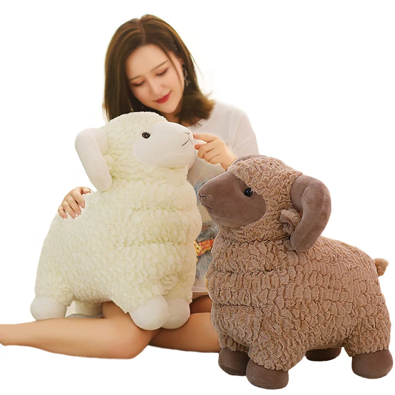 25-55cm-Simulation-Plush-Sheep-Toy-Stuffed-Animal-Lamb-Goat-Doll-Toys ...