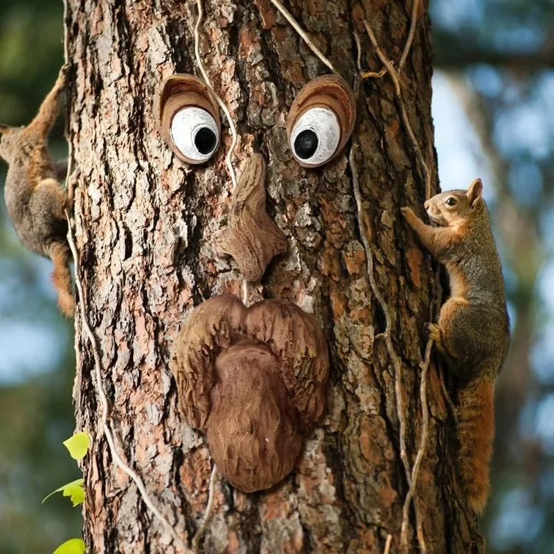 Outdoor-Tree-Face-Statues-Old-Man-Tree-Hugger-Bark-Ghost-Face ...