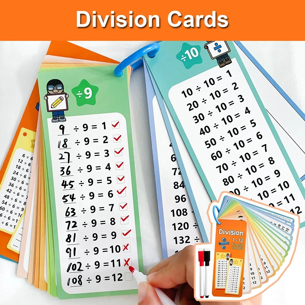 1-12-Division-Facts-Charts-Division-Table-Cards-Self-Check-Math ...