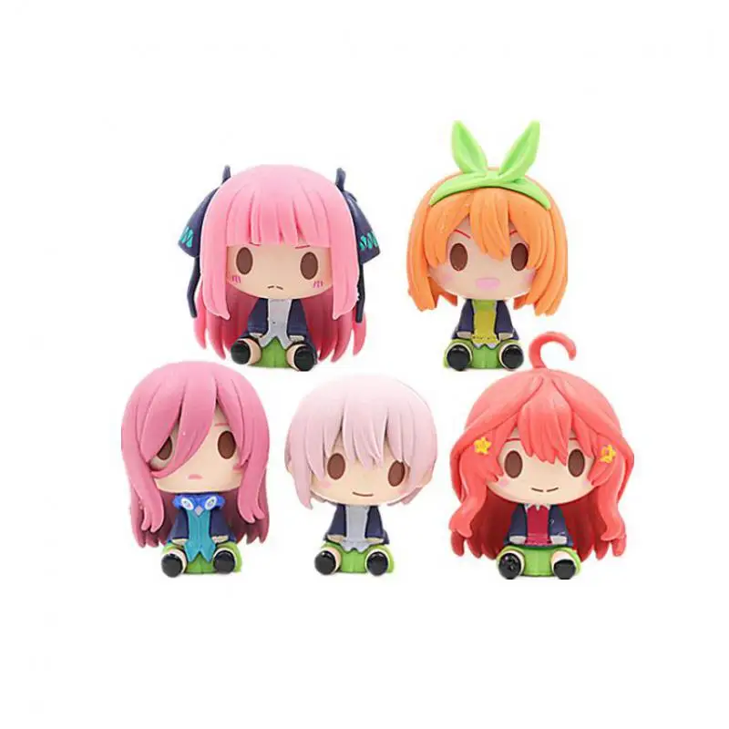 5Pcs-Set-The-Quintessential-Quintuplets-Anime-Figures-4-5cm-Q-Version ...