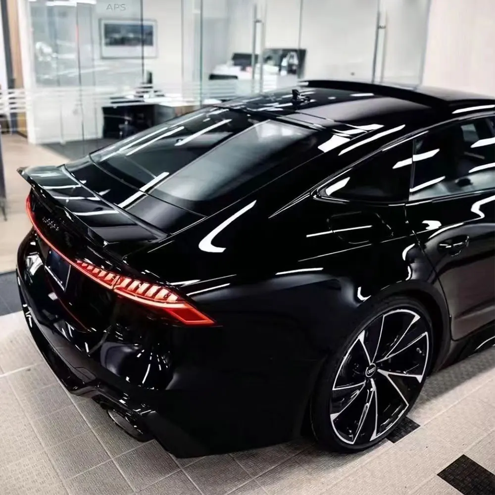 1.2x2m/3m/4m size Roll Car black roof Wrapping Film Glossy black PPF ...