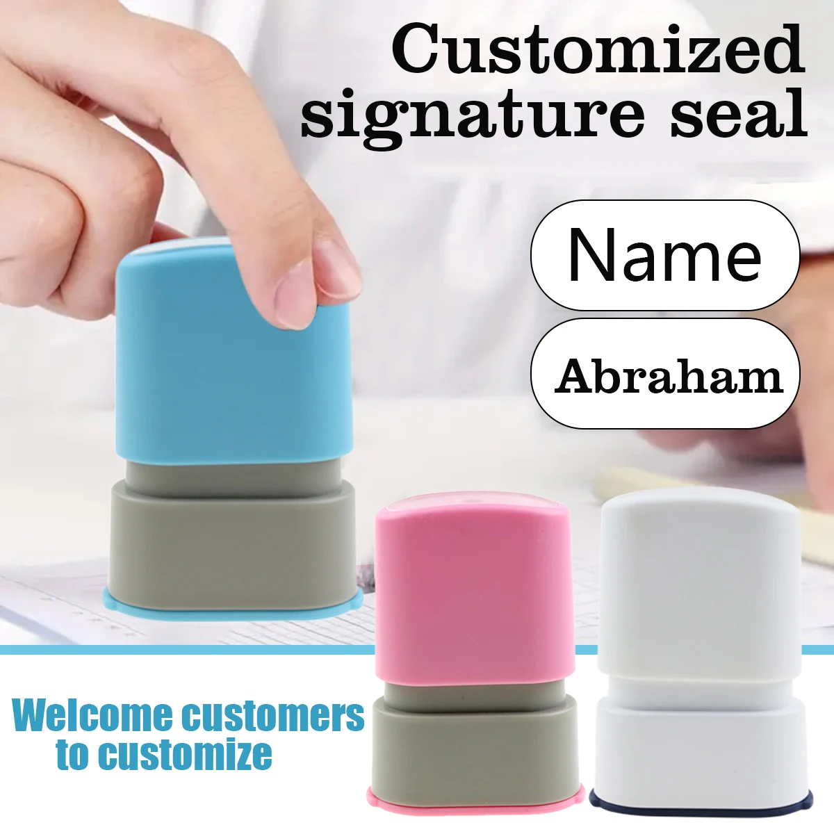 Personalized-Waterproof-Stamp-for-Clothing-and-paper-custom-Ink-Pad ...