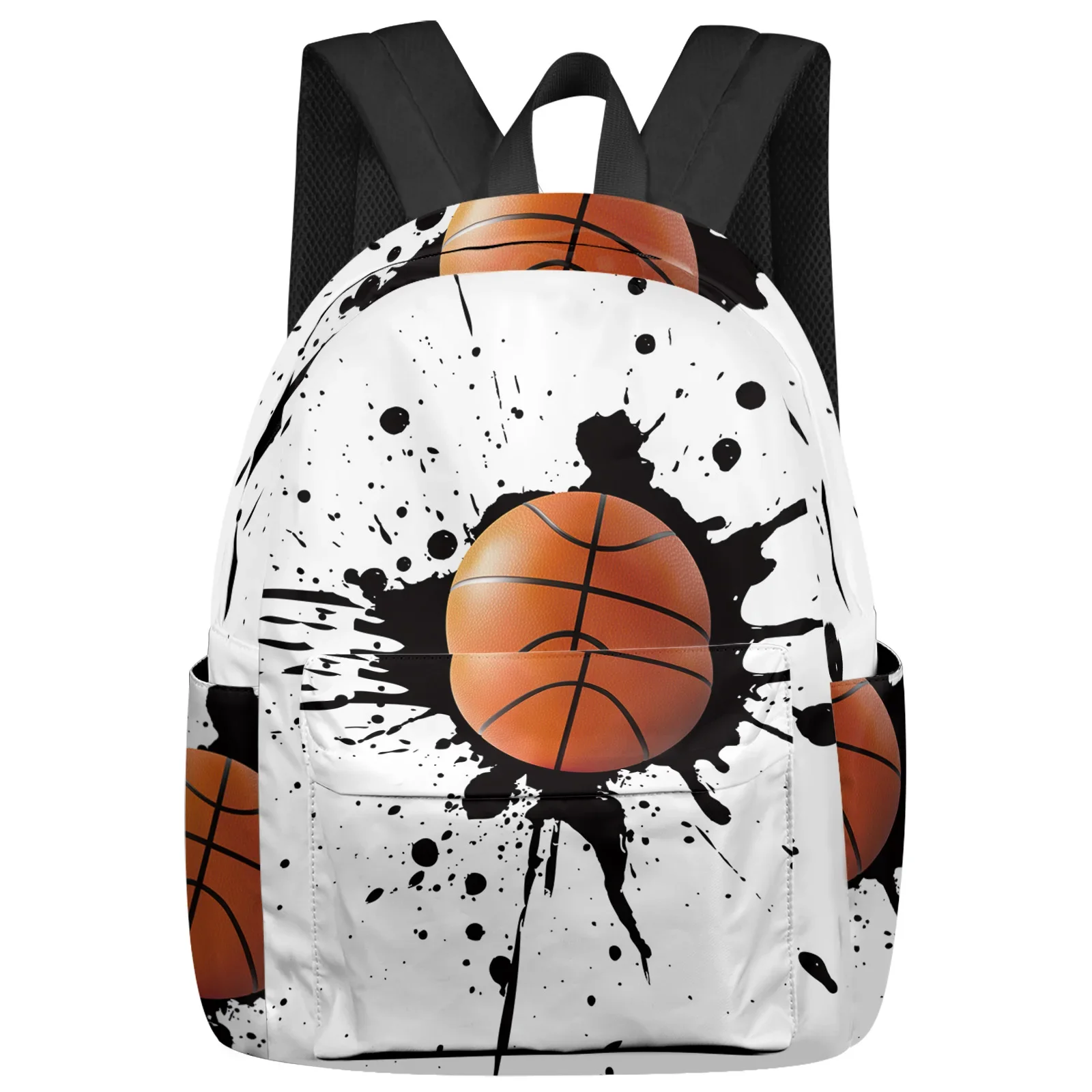 Ink-Splash-Basketball-Sport-Women-Man-Backpacks-Waterproof-Travel ...