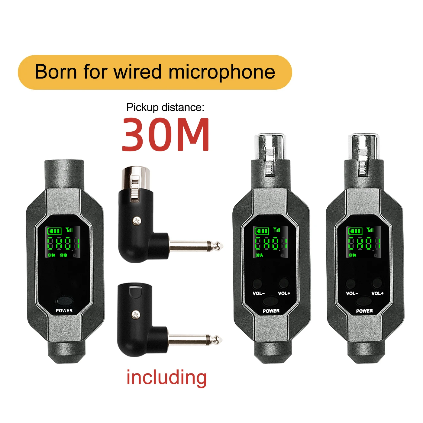 Wireless-Microphone-Converter-XLR-Transmitter-and-Receiver-Microphone ...
