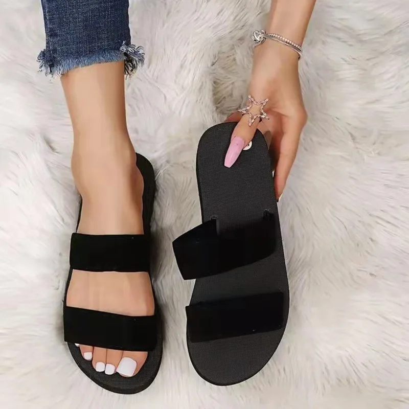 Chanclas-planas-antideslizantes-para-mujer-Sandalias-c-modas-de-estilo ...
