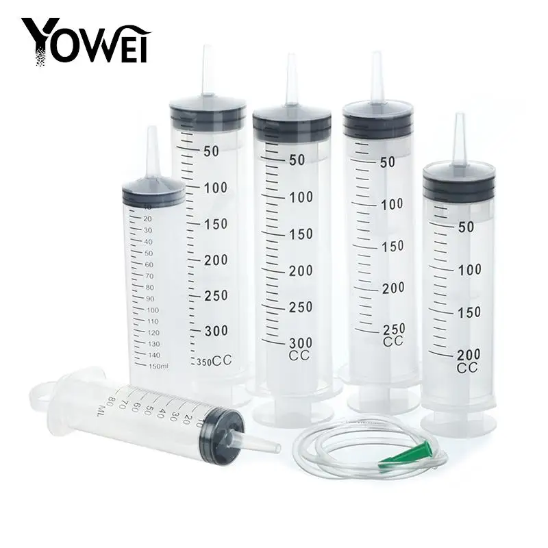 1PC-3-350ml-Plastic-Syringe-Large-Capacity-Syringe-Transparent-Reusable-Sterile-Measuring ...