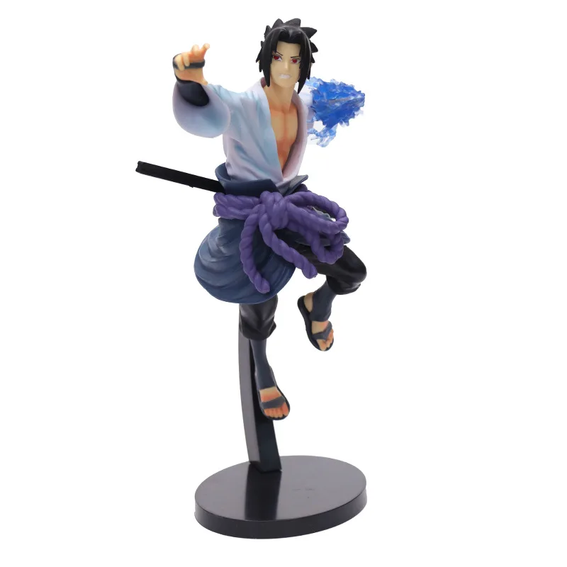 Lover Anime Naruto Figure Uchiha Sasuke Jumping Thunder Pvc Action ...