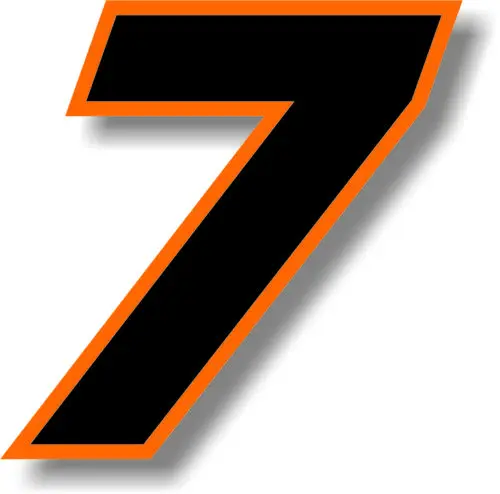 Racing Number Fonts 7