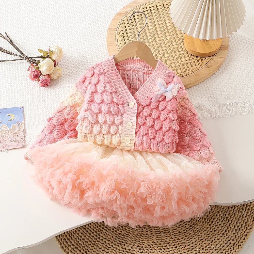 Girls-Knitted-Clothes-Sets-Spring-Autumn-Children-Woolen-Jersey ...