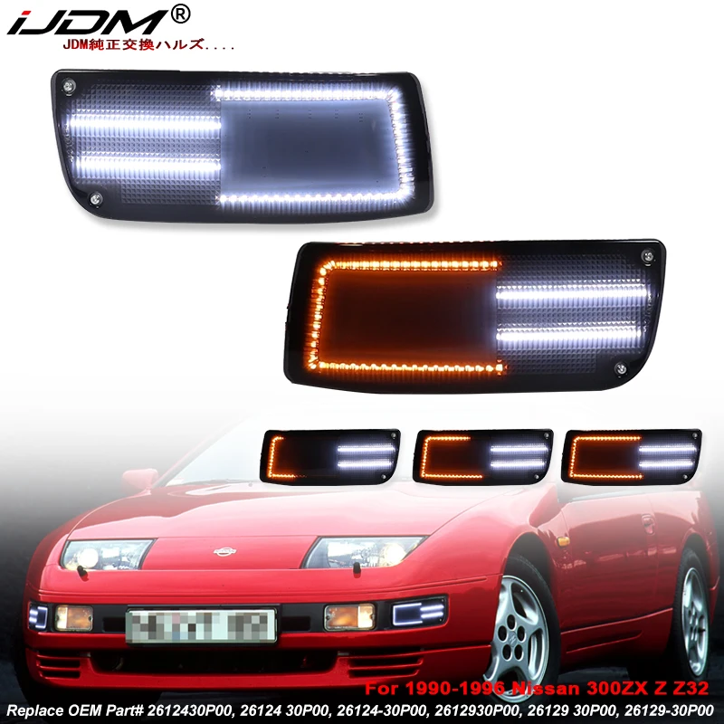 Car Front Lower Bumper Turn Signal Light For Nissan 300ZX Z Z32,Xenon ...