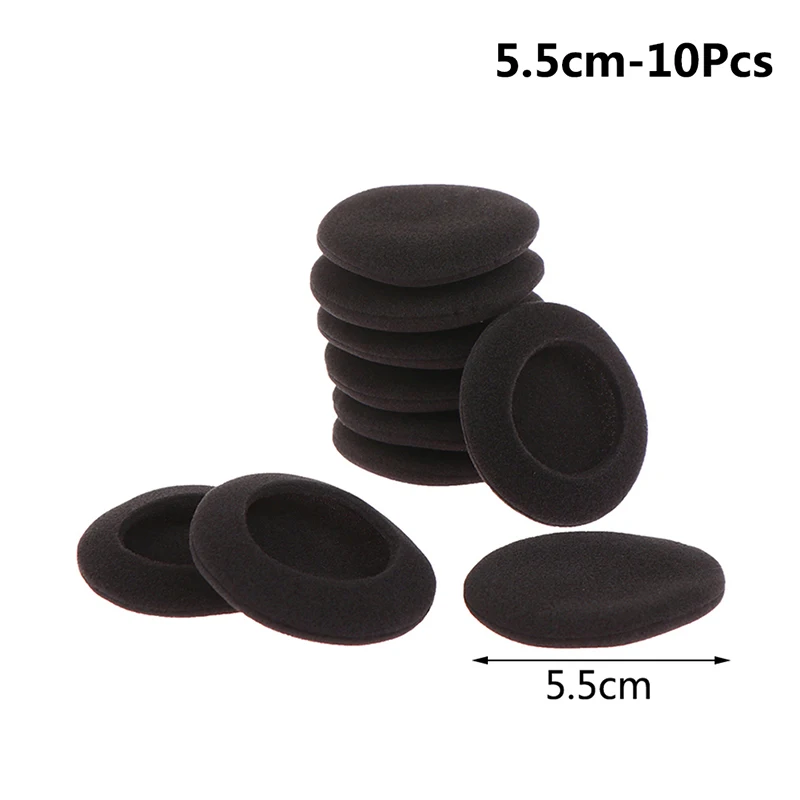 New-10pcs-35mm-45mm-55mm-60mm-Foam-Ear-Pads-Protection-Thicken-Sponge ...
