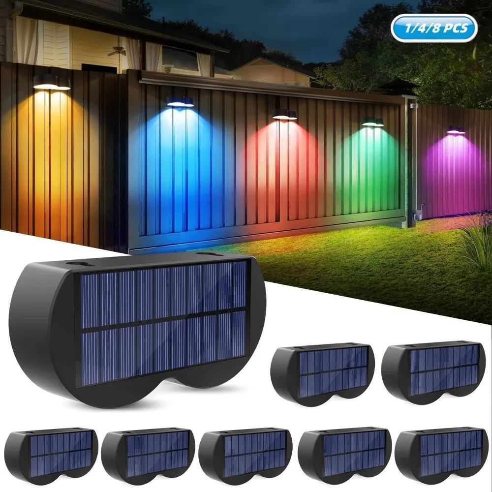 LED Solar Lights Outdoor Warm White RGB Garden Decoration Outdoor ...