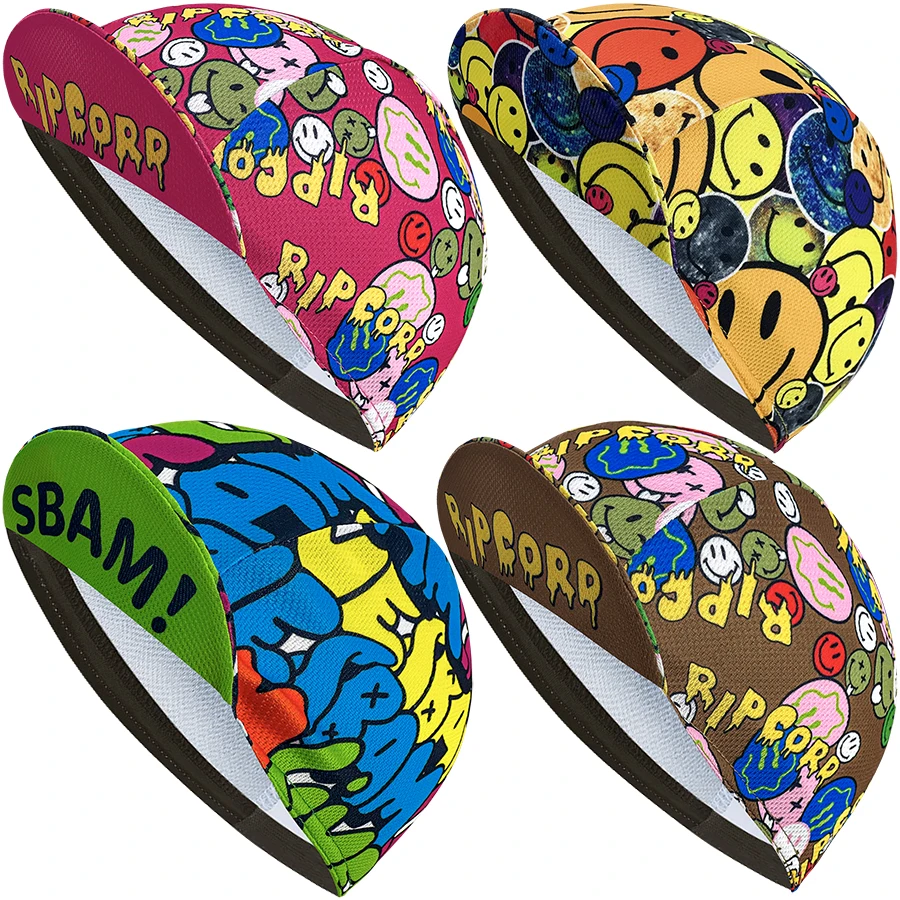 2024-new-cycling-cap-popular-graffiti-pattern-polyester-sweat ...