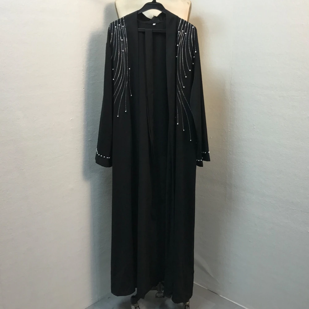 One-Piece-Ramadan-Eid-Mubarak-Open-Abaya-Kimono-Dubai-Turkey-Islam-Kaftan-Muslim-Dress-Clothes ...