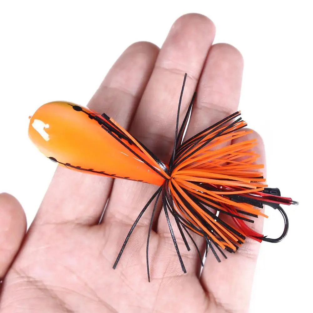 Artificial Frog Fishing Lures 90mm 10g Spinner Topwater Jig Bionic Bait ...