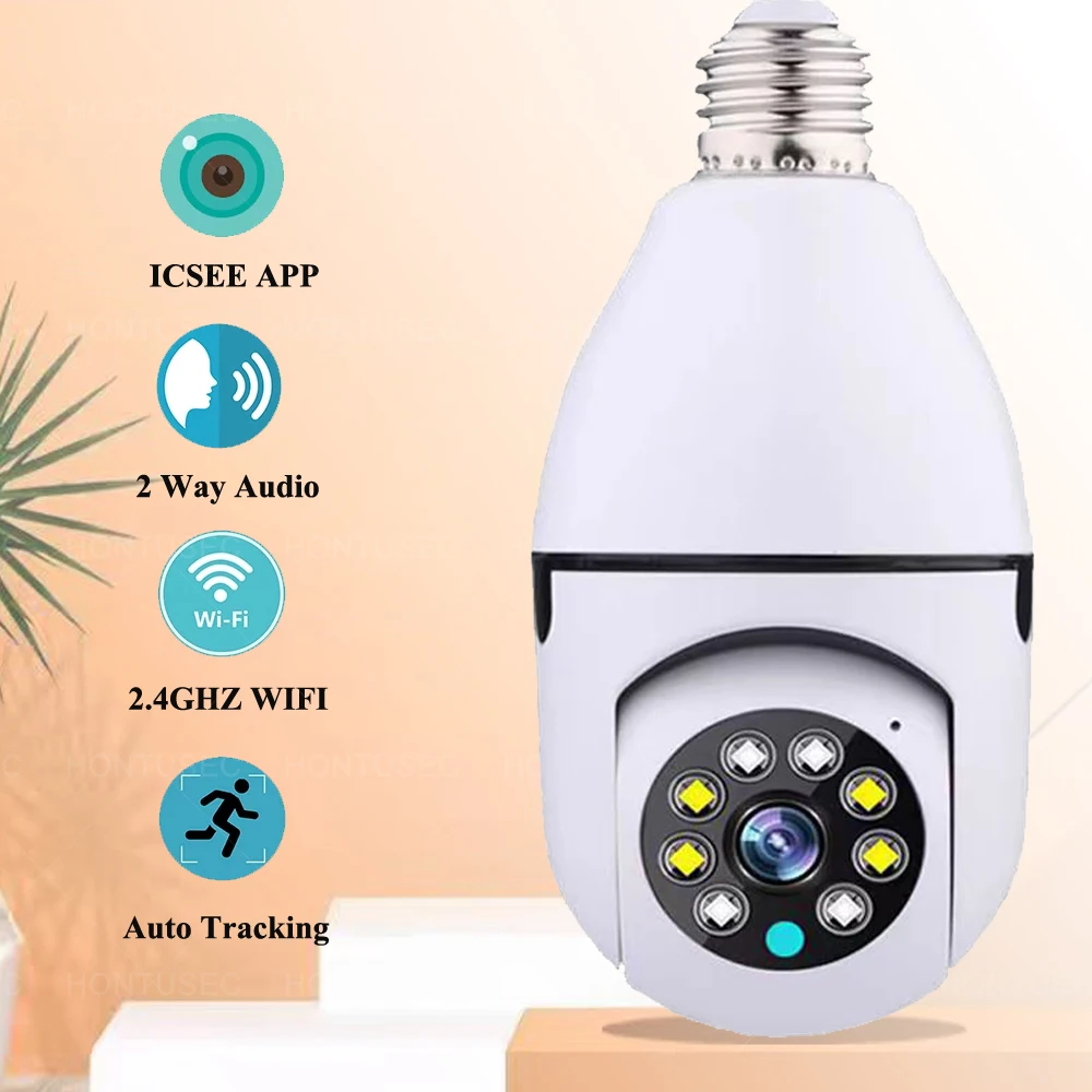 ICSEE-E27-Bulb-Wifi-4MP-IP-Camera-PTZ-Colorful-Night-Vision-Two-Way ...