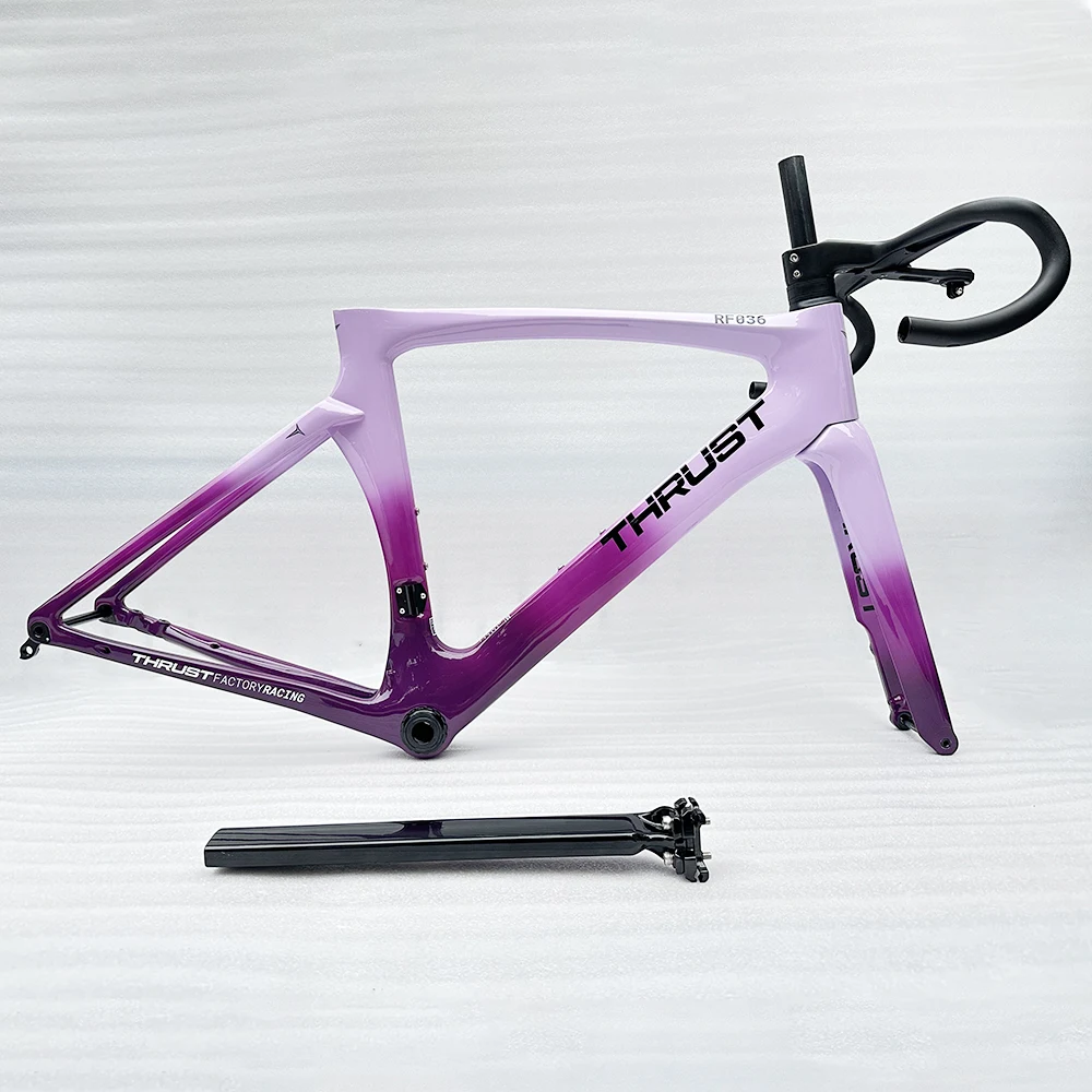 2023-Thrust-Newest-Carbon-Road-Bike-Frame-Disc-Brake-Full-Internal ...