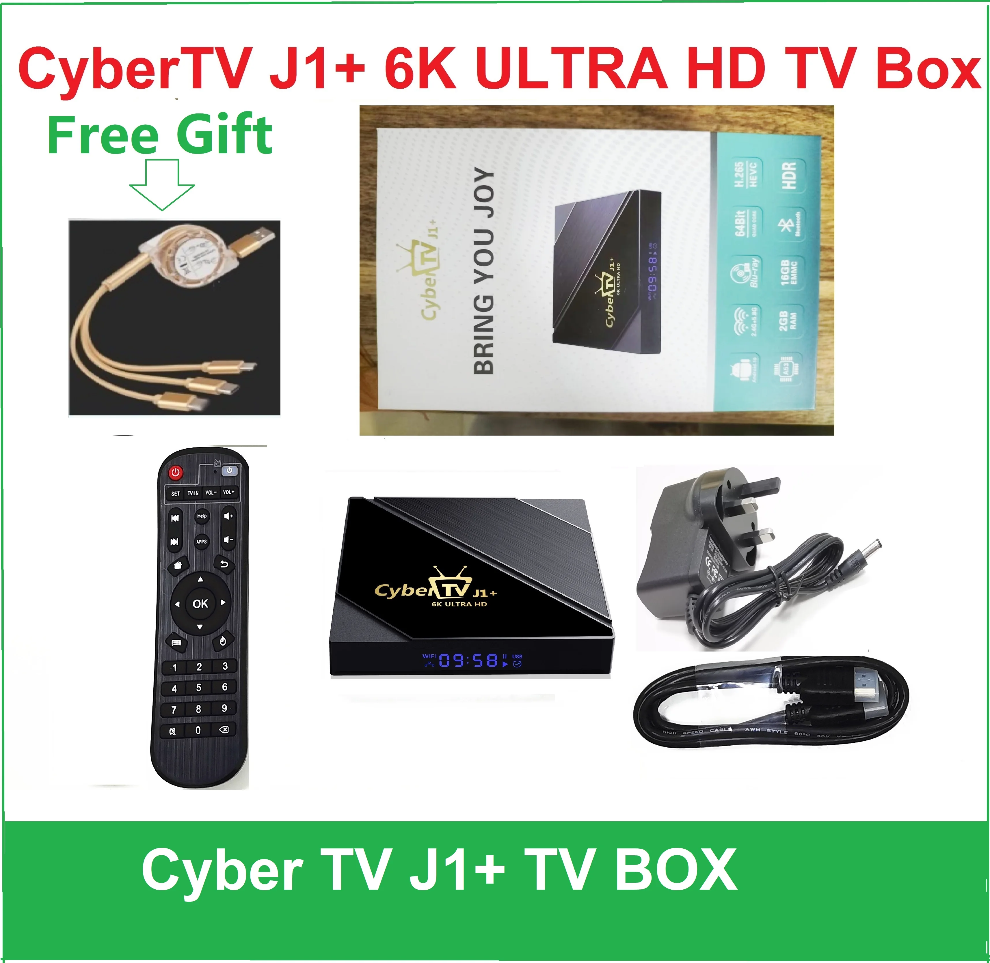 Original Cybertv J1+ Plus Turbo Tvs Hot in HK TW Singapore Malay Korea ...