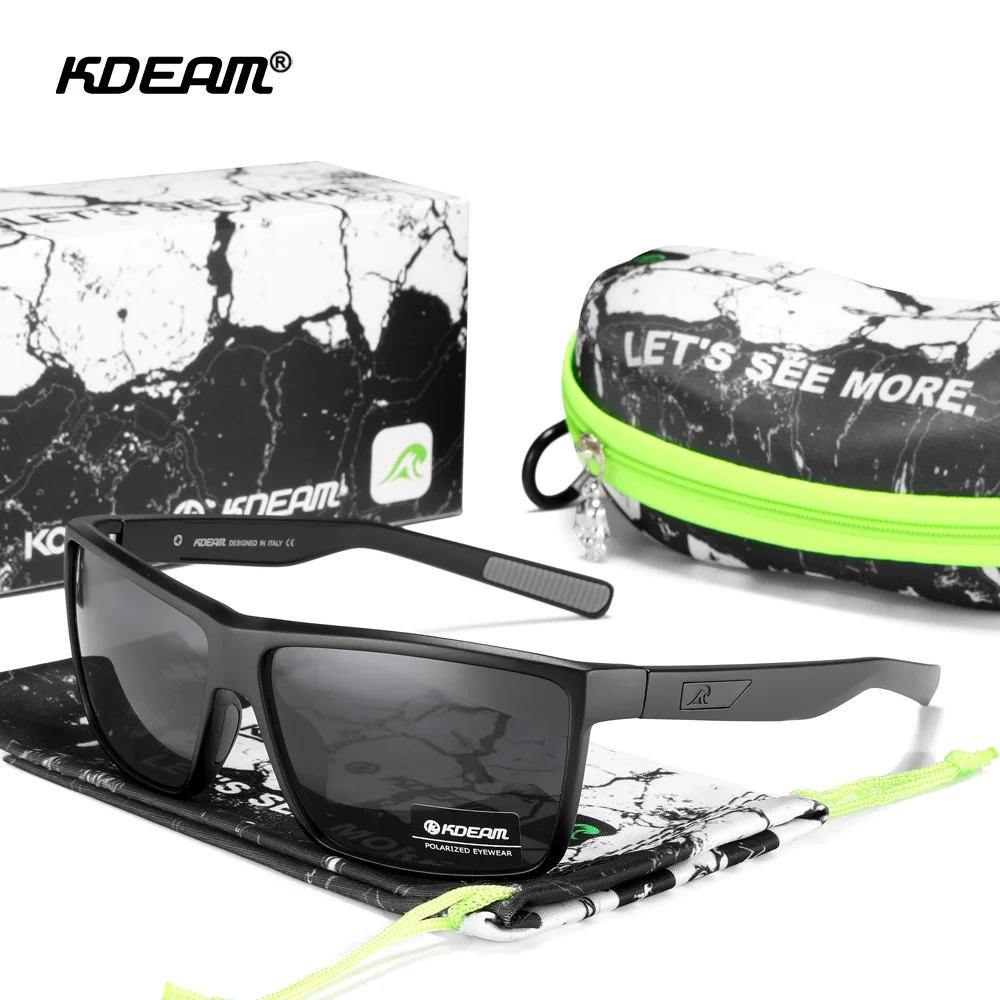 KDEAM-Rectangular-Men-s-Polarized-Sunglasses-Real-Coating-Provides ...