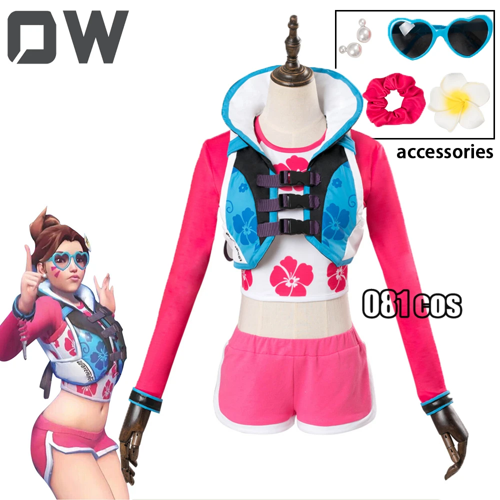 Disfraz de Cosplay de Game OW DVA Hana Song, traje de piel Waveracer para adultos, mujeres y ...