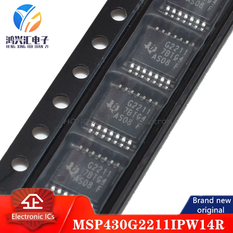 New/original MSP430G2211IPW14R MCU 16 bit MSP430 RISC 2KB Flash 2.5V/3.3V 14 Pin TSSOP T/R ...
