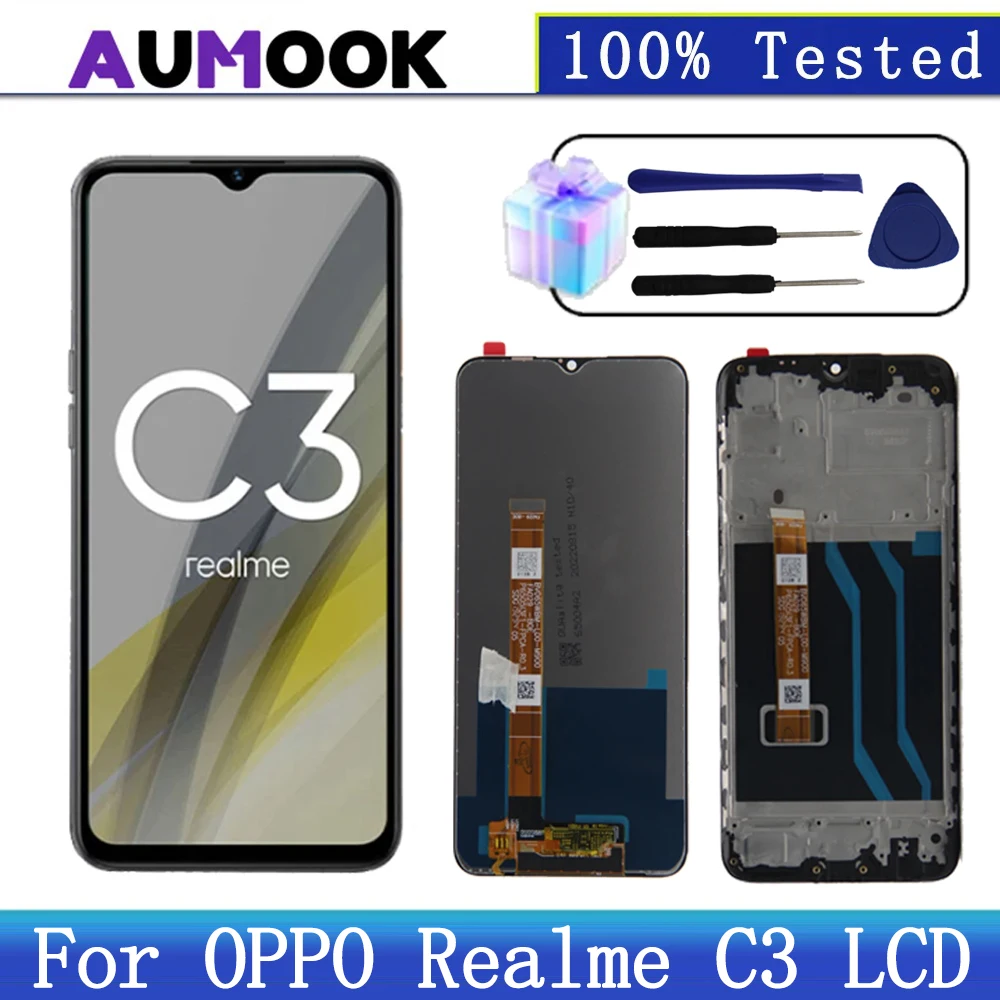 6-5-LCD-For-Realme-C3-RMX2027-RMX2021-RMX2020-LCD-Display-With-Frame ...